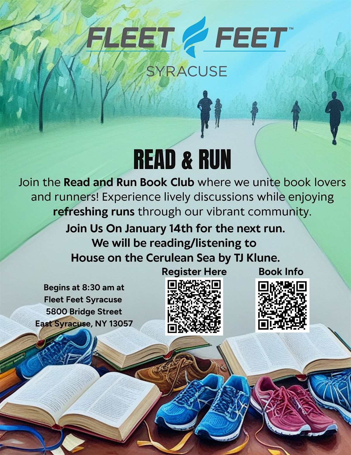 Read and Run Book Club - February at Fleet Feet Syracuse, East Syracuse ...