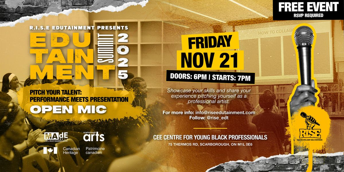 Day 1: EDUTAINMENT SUMMIT 2025 – Open Mic & Performances at CEE Centre ...