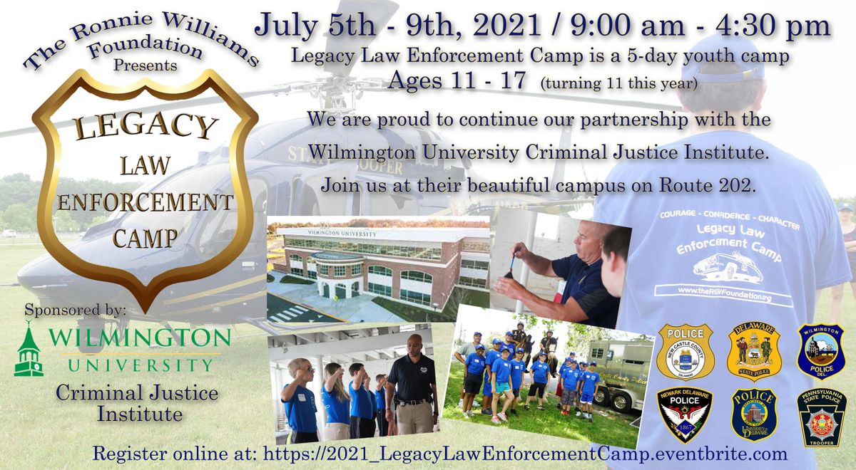 Legacy Law Enforcement Camp 2021 at Wilmington University on 5th July, 2021