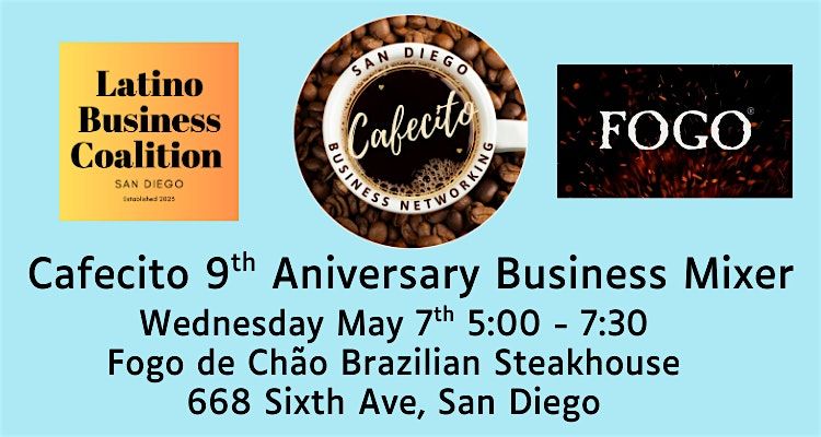 Cafecito Business Networking, 9th Anniversary Mixer at Fogo de Chão ...
