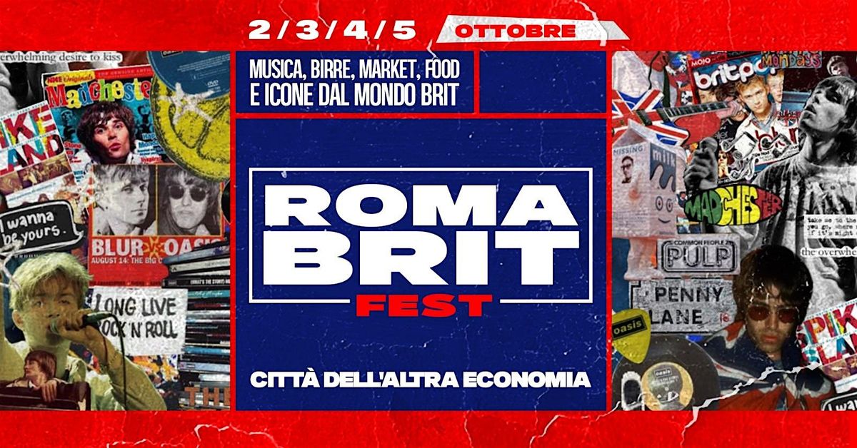 ROMA BRIT FEST 2025 | Città dell'Altra Economia, Roma, VA | October 2 ...