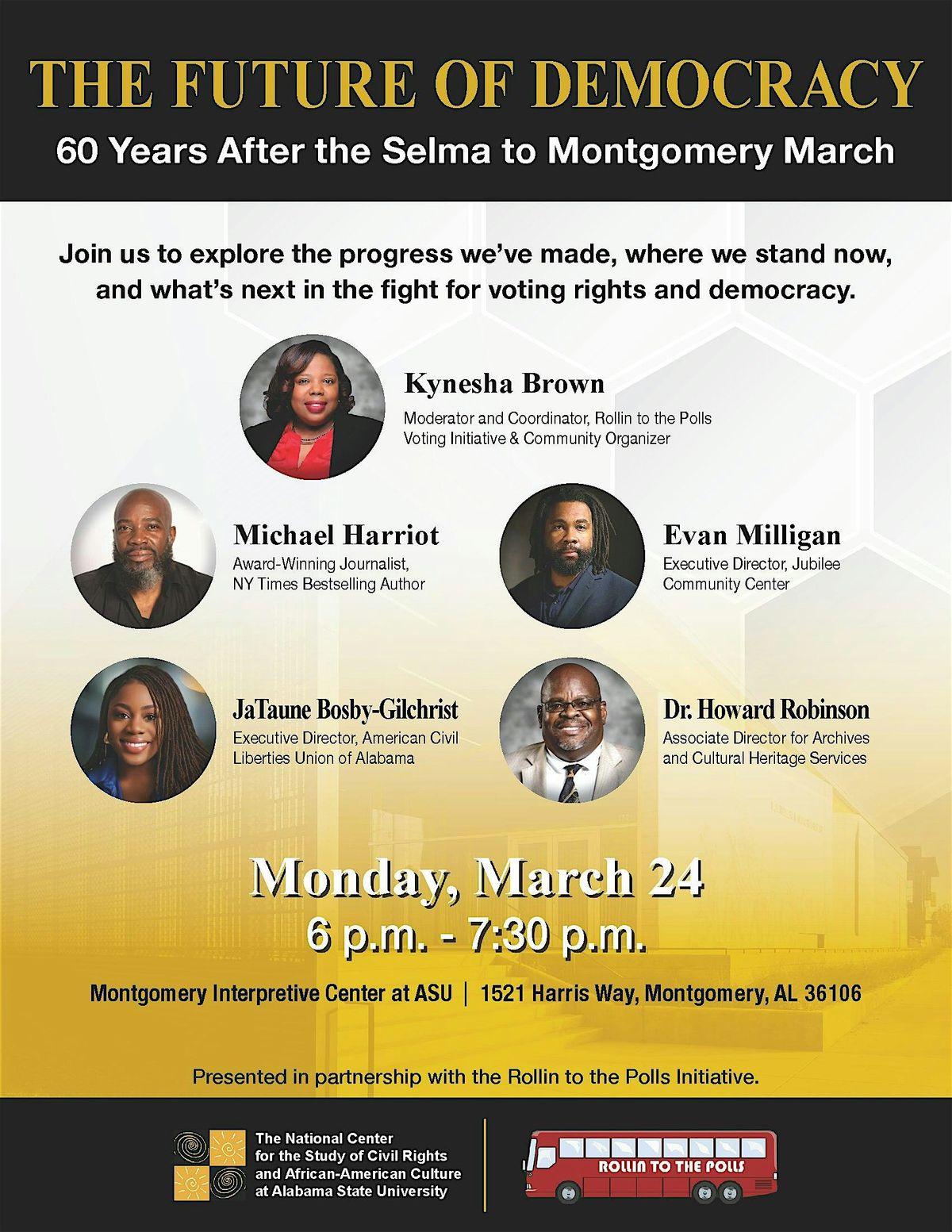 The Future of Democracy: 60 Years After the Selma to Montgomery March ...