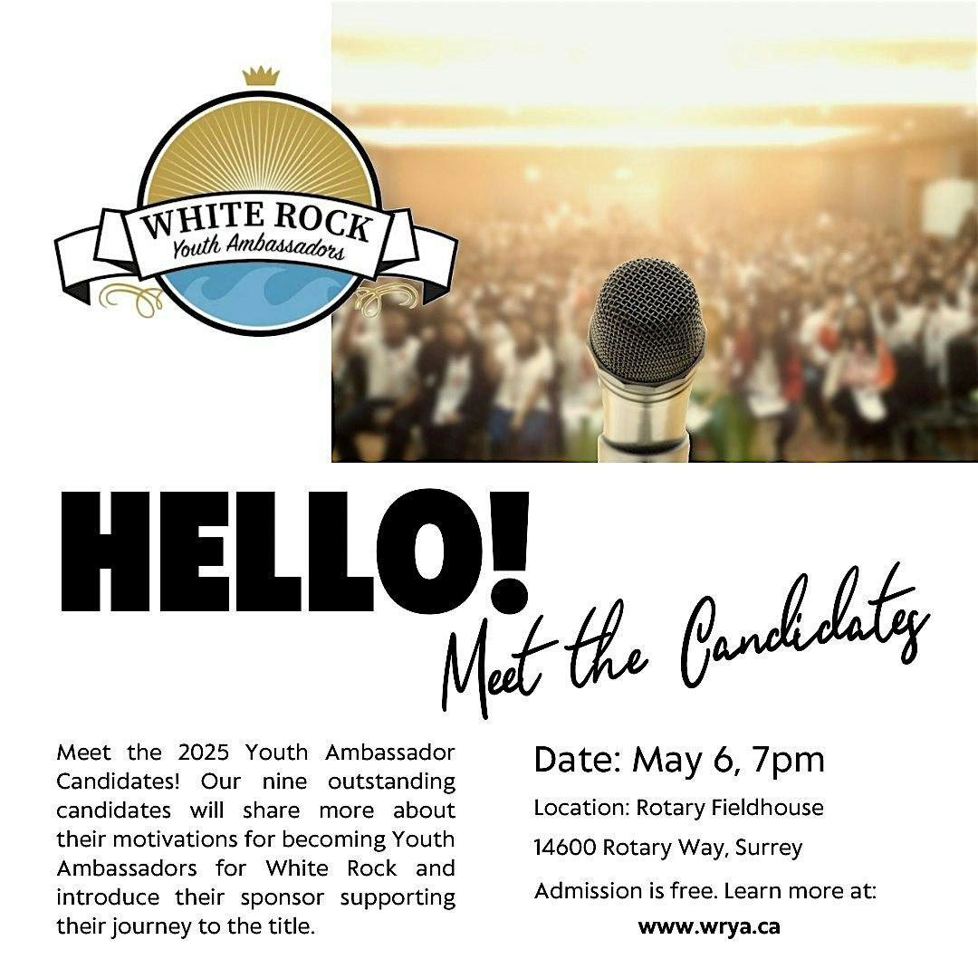 Meet The Candidates 2025 | Rotary Field House, Surrey, BC | May 6, 2025