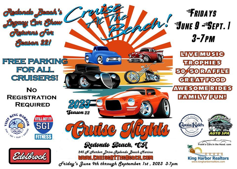 "Cruise At The Beach!" 2023 Opening Night - Season 22. Live Music ...