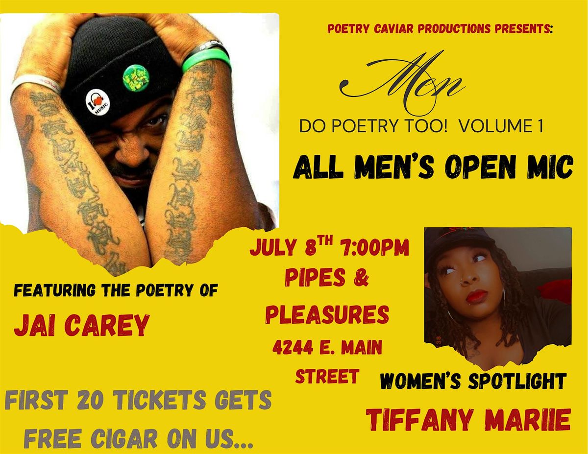 Men Do Poetry Too Volume 1 at Pipes & Pleasures Cigar Lounge, Columbus ...