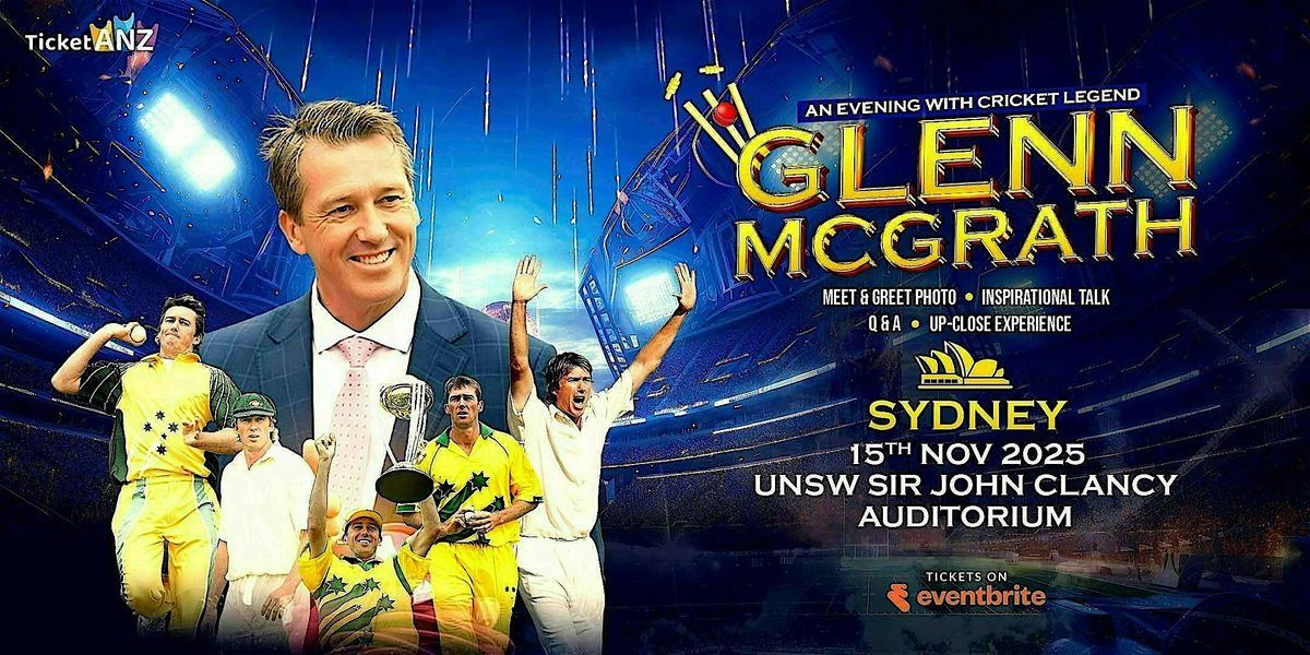 An Evening with Cricket Legend - Glenn McGrath in Sydney, NSW at Sir ...