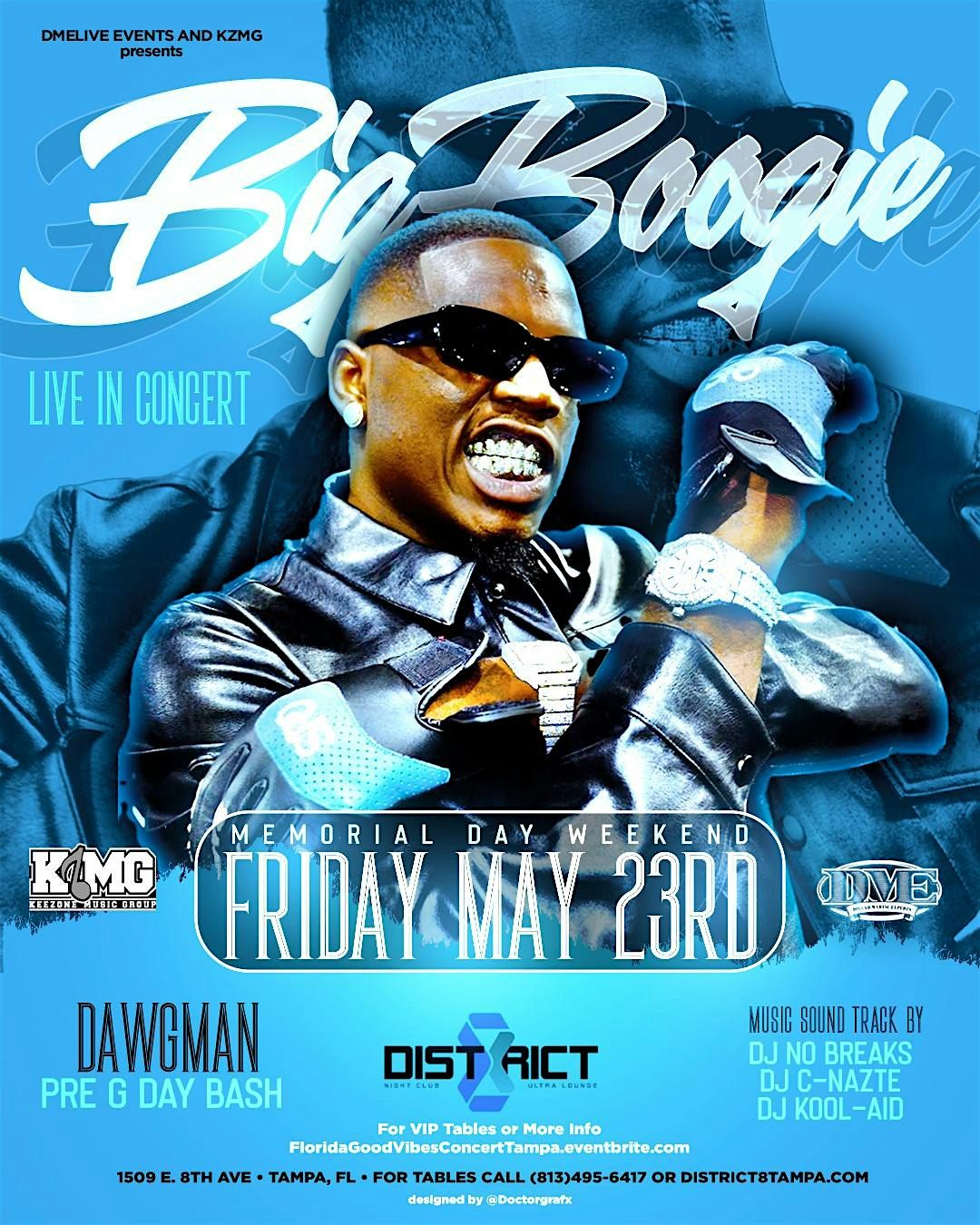 Big Boogie Performing Live | 1509 E 8th Ave, Tampa, FL | May 23 to May 24