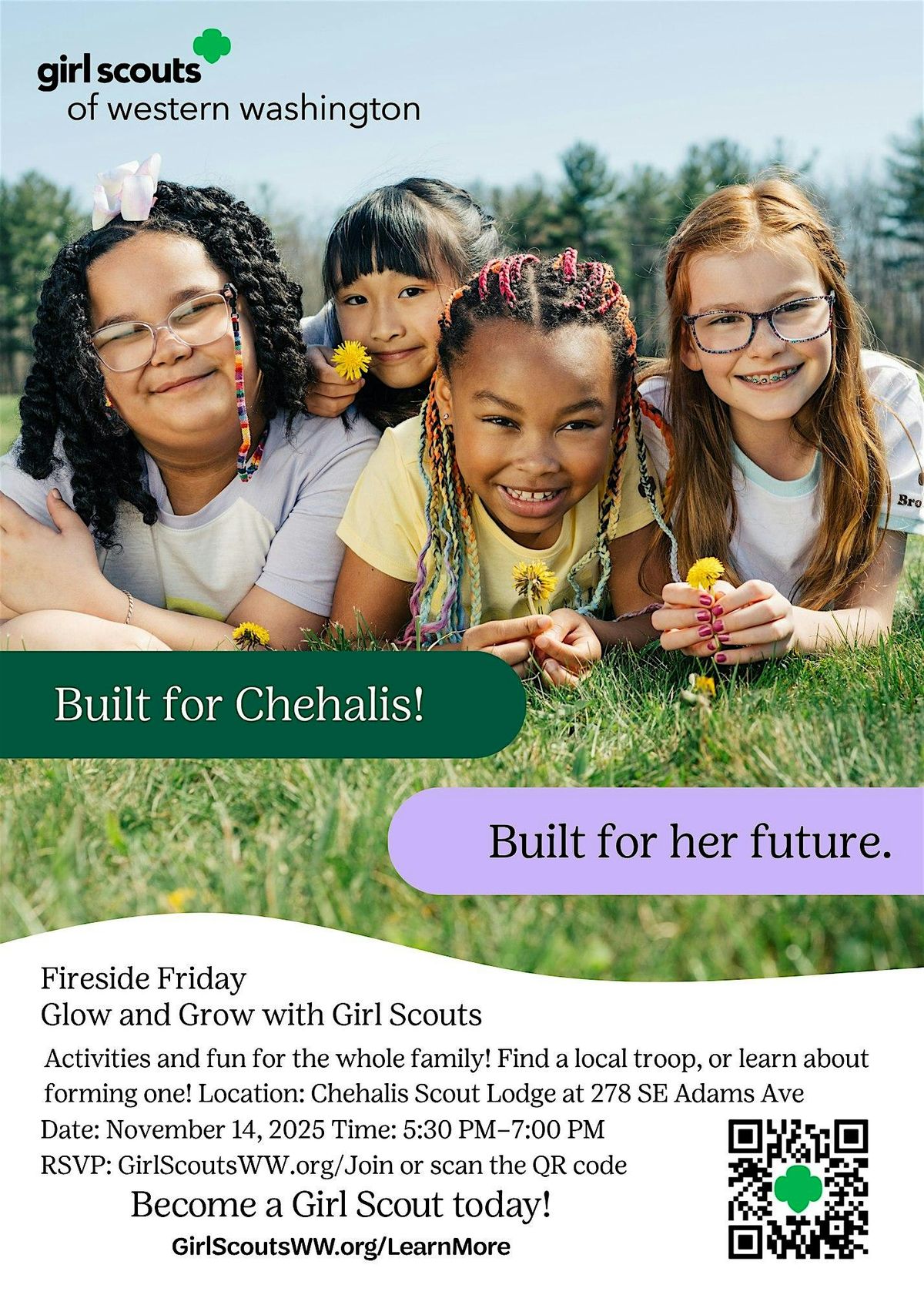 Fireside Friday Glow and Grow with Girl Scouts in Chehalis! at Chehalis ...