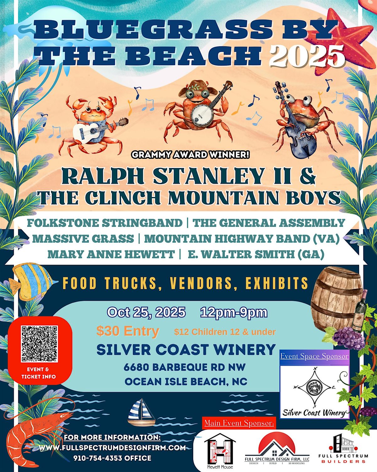 Bluegrass By The Beach 2025 | 6680 Barbeque Rd NW, Ocean Isle Beach, NC | October 25, 2025