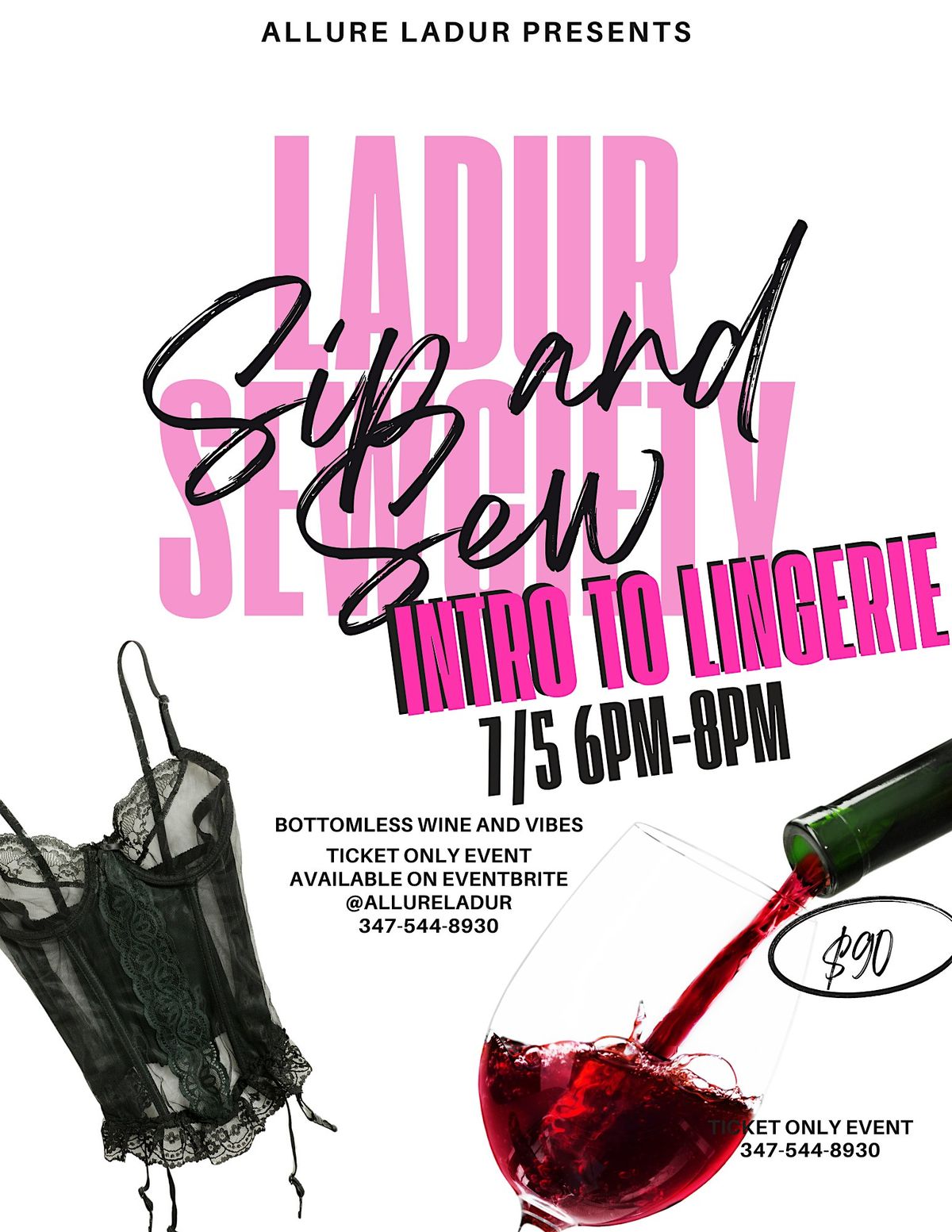 Sip and Sew: Intro to lingerie | 1372 Summer St, Stamford, CT | July 5, 2025