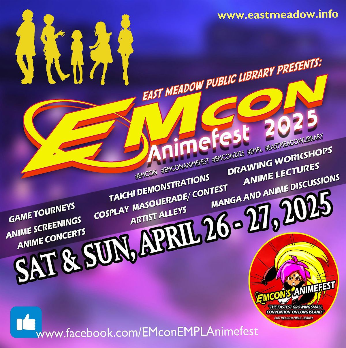 EMCon Animefest 2025 | East Meadow Public Library | April 26, 2025