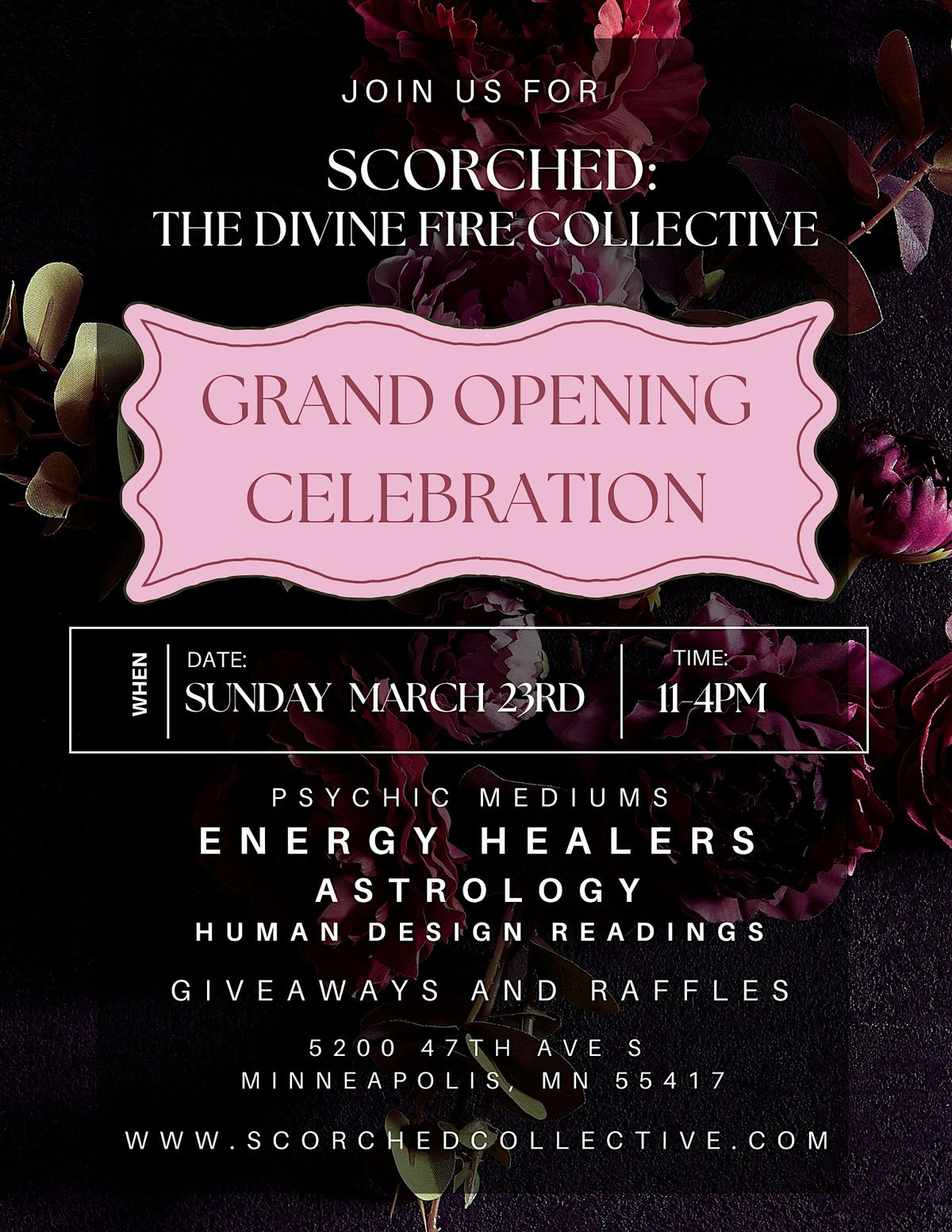 Scorched: The Divine Fire Collective GRAND Opening Wellness Fair at ...