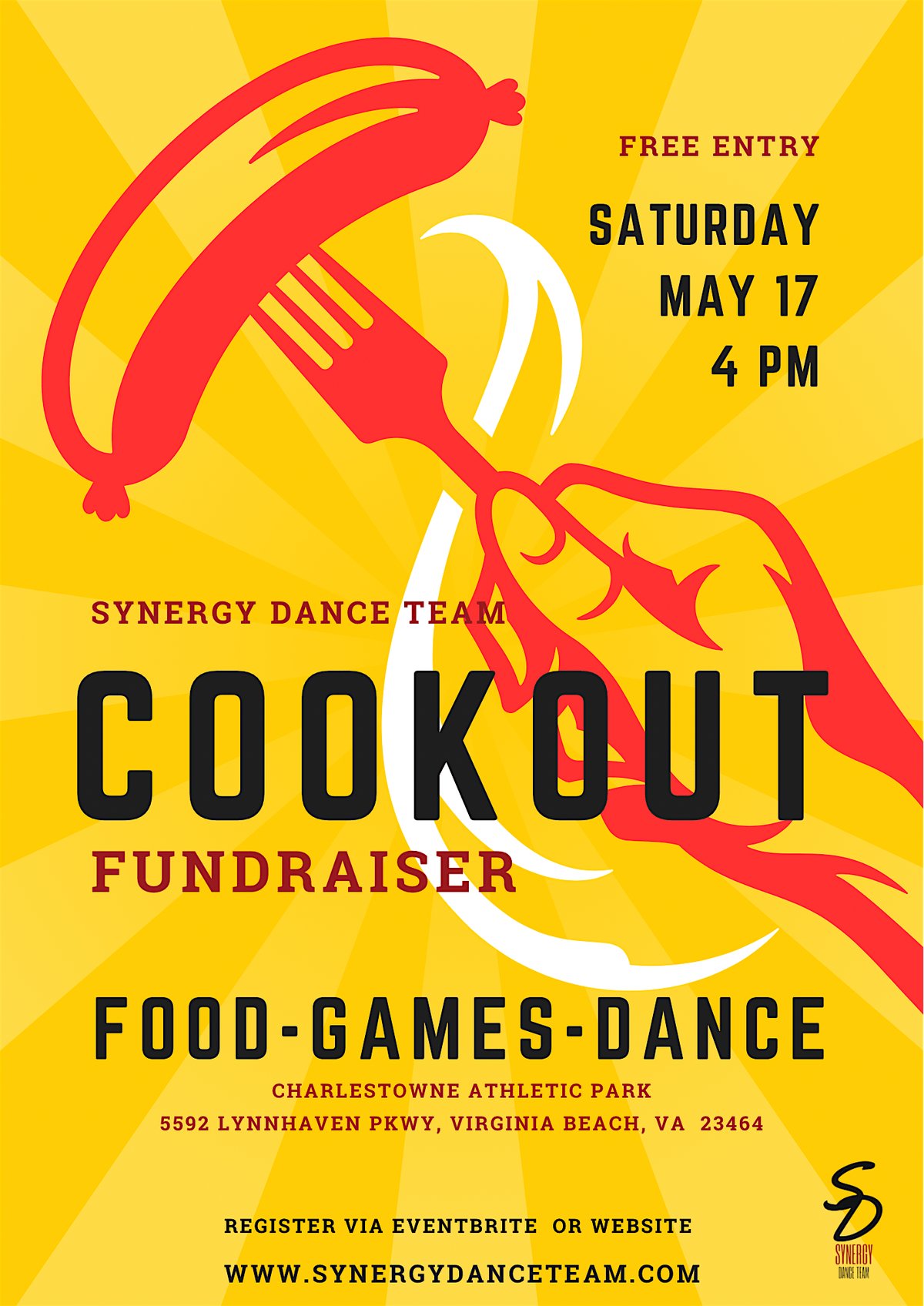 Synergy Cookout Fundraiser | Charlestowne Athletic Park, Virginia Beach ...