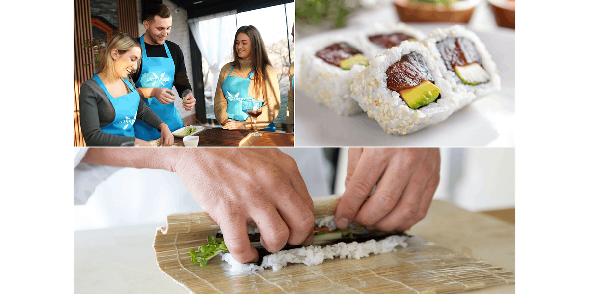 Make Sushi From Scratch With Chef Steven - Sushi Making Cooking Class ...