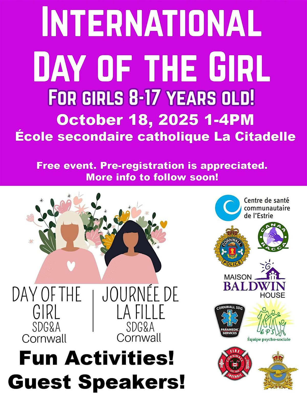 International Day of the Girl 2025 Cornwall SDG&A at La Citadelle ...