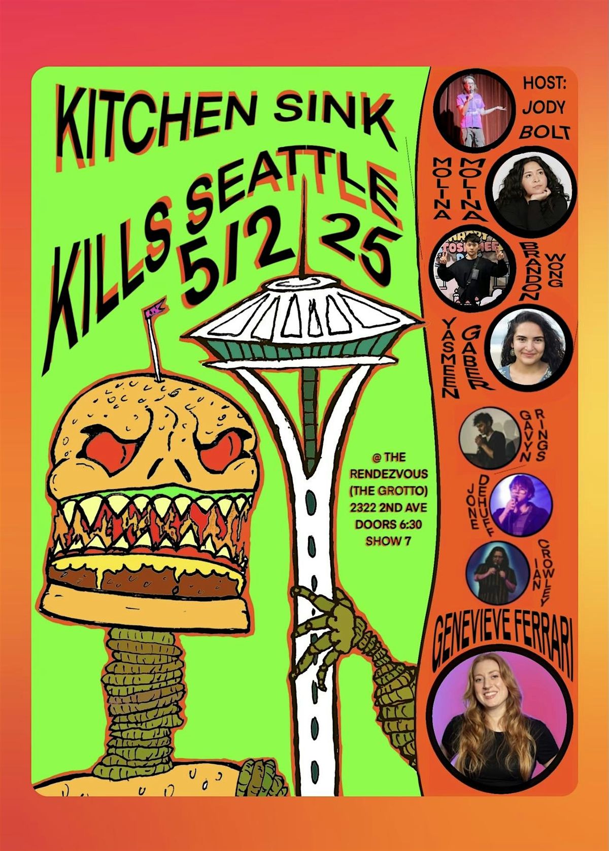 Local Standup Comedy -KITCHEN SINK KILLS SEATTLE: A STANDUP COMEDY ...