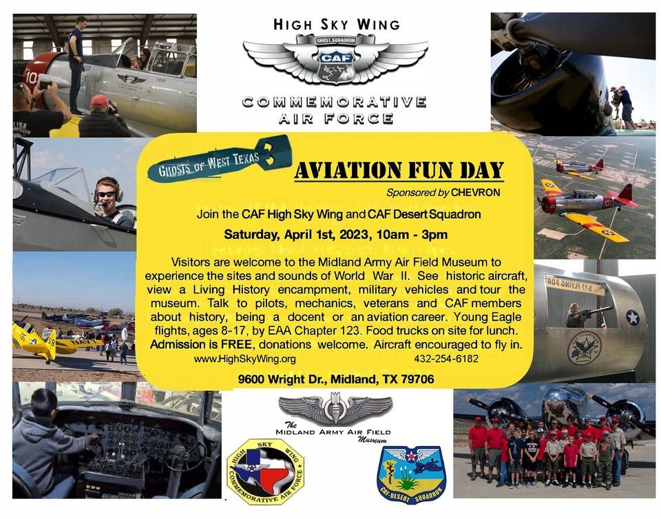 Aviation Fun Day 2023 at High Sky Wing, Midland on 1st April, 2023