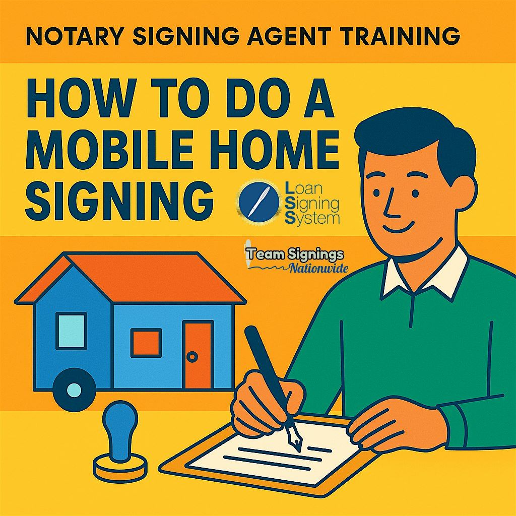 Notary Signing Agent Training: How to Do a Mobile Home Signing at 4982 ...