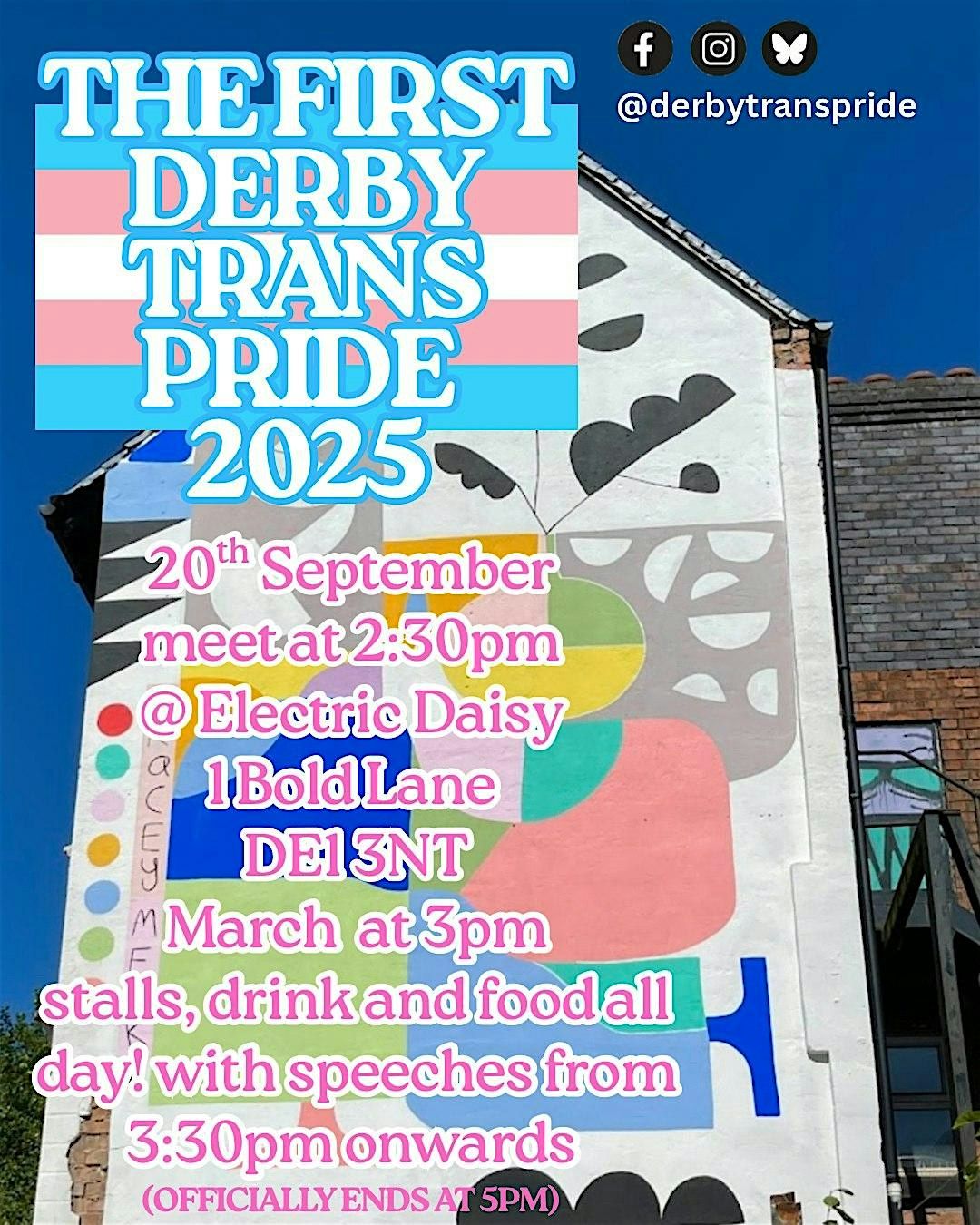 Derby Trans Pride 2025 at Electric Daisy, Derby on 20th September, 2025