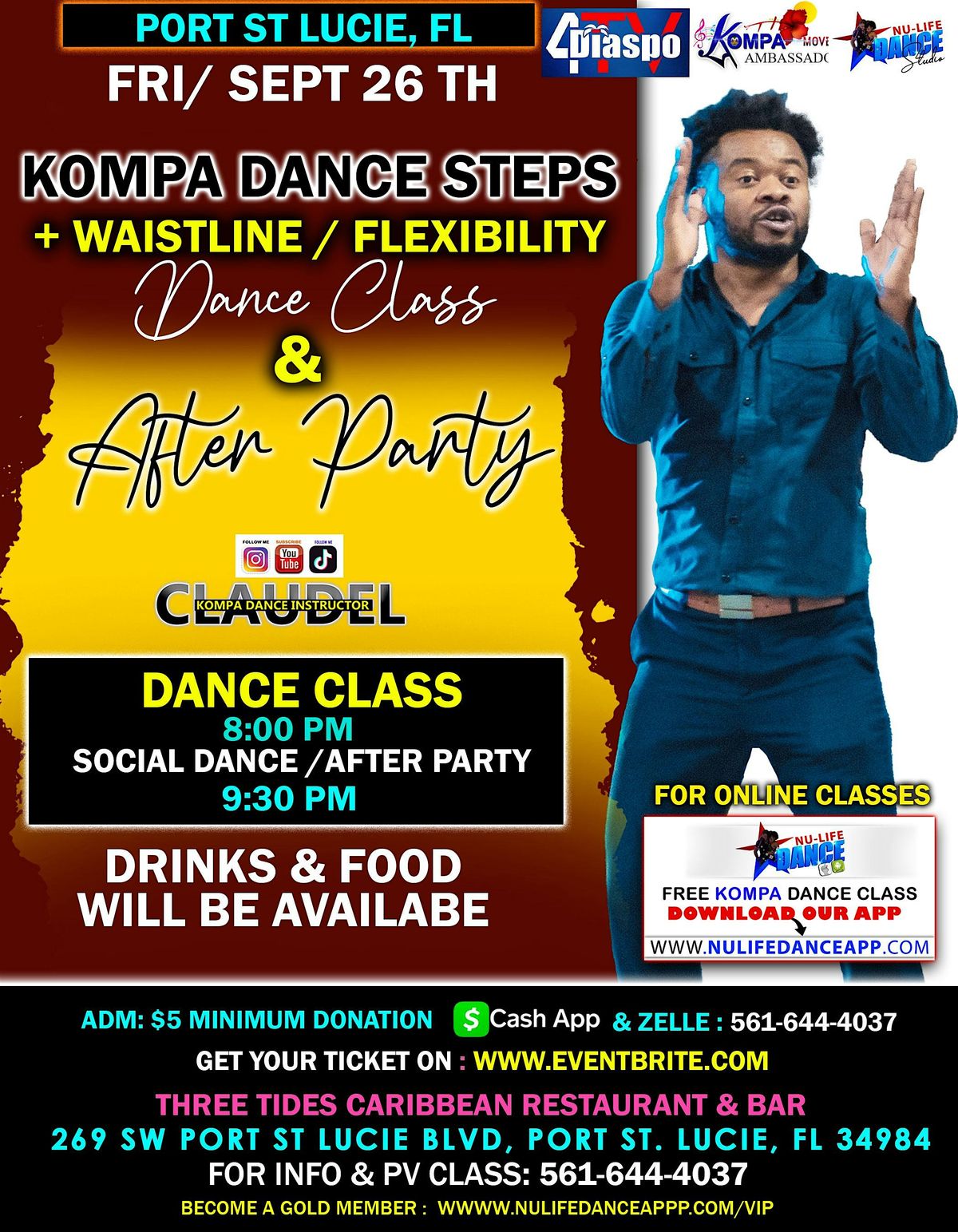 PORT ST LUCIE, KOMPA DANCE CLASS $5 MINIMUM DONATION - FRI SEPT 26TH at ...