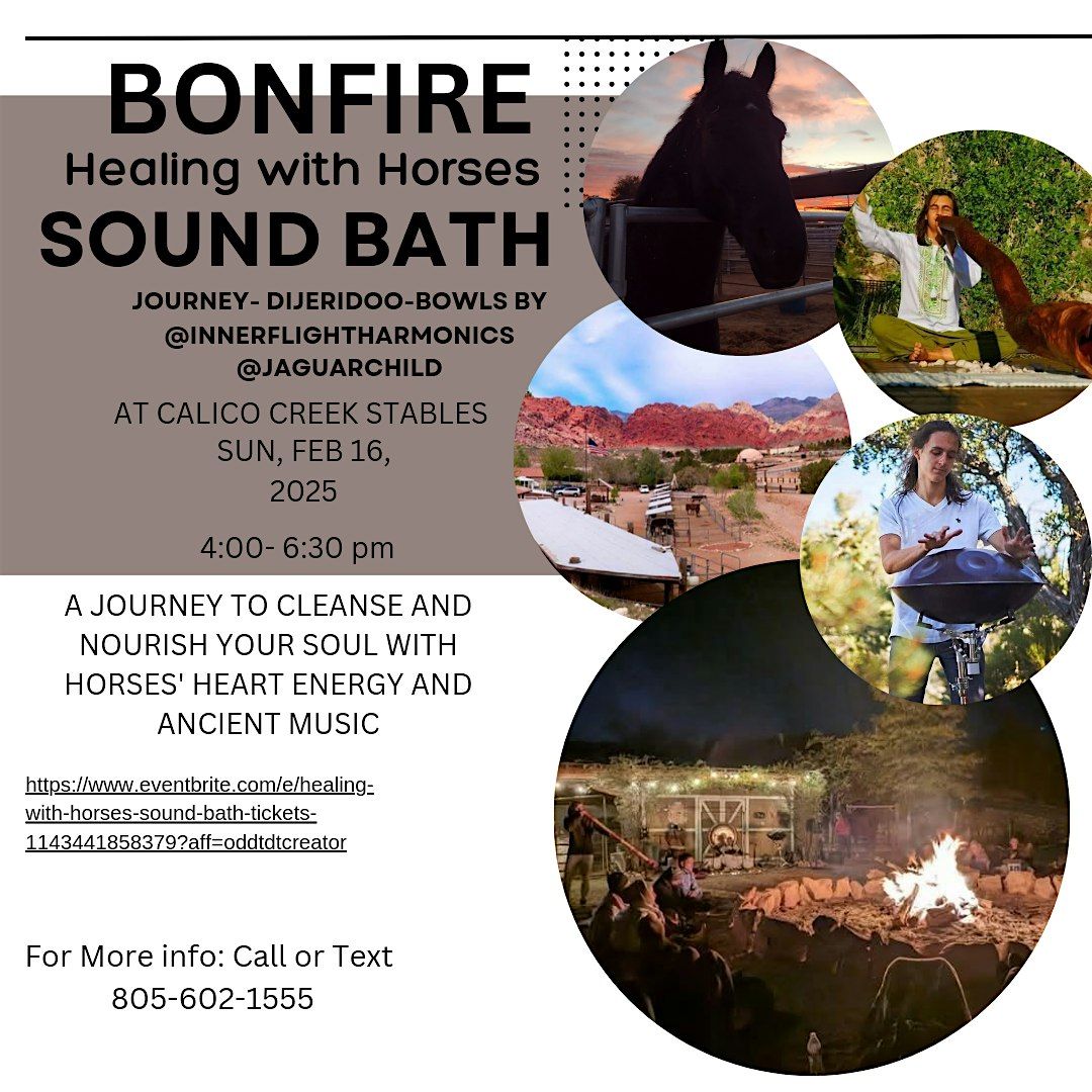 Healing With Horses Sound Bath Bonfire | Calico Creek Boarding Stables ...