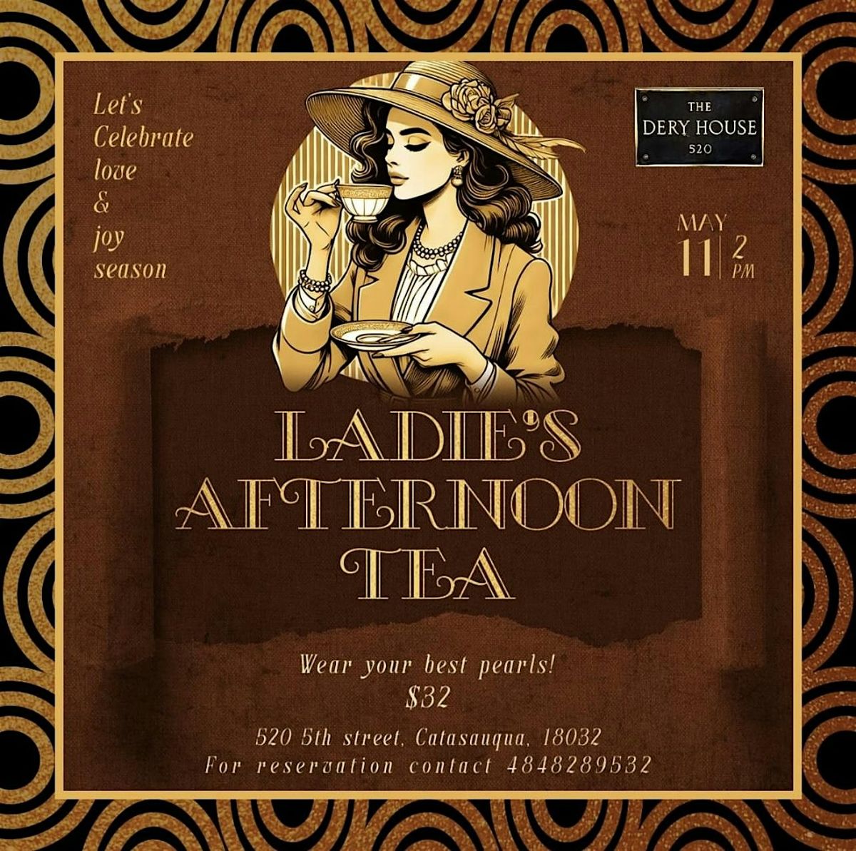 Afternoon Tea | The Dery Mansion, Catasauqua, PA | May 11, 2025