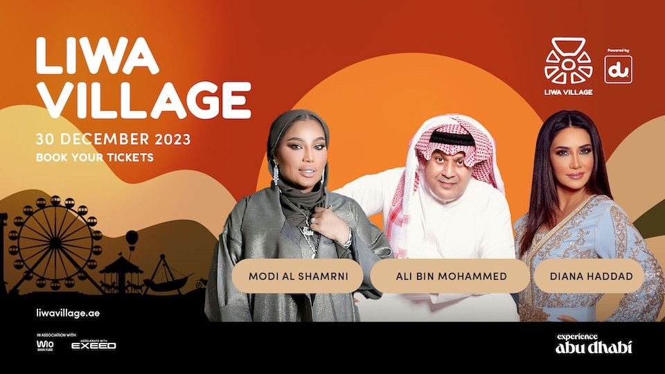 Ali bin Mohammed, Diana Haddad & Modi Al-Shamrani Live at Liwa Village ...
