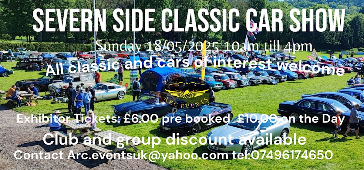 Severn side classic car show at Bridgnorth Rugby Club on 18th May, 2025