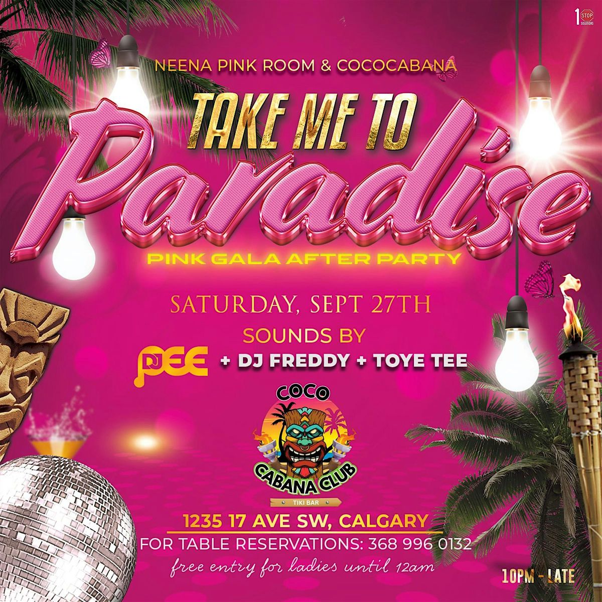 PINK GALA AFTER PARTY - DIVAS IN PARADISE at Play17 Lounge, Calgary on ...