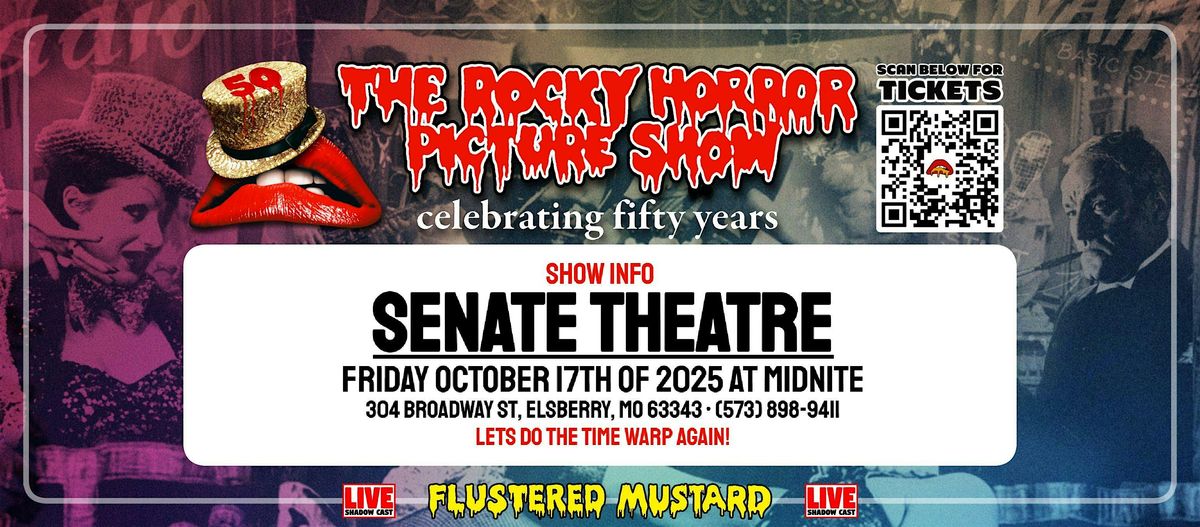 The Rocky Horror Picture Show 50th Anniversary with Flustered Mustard ...