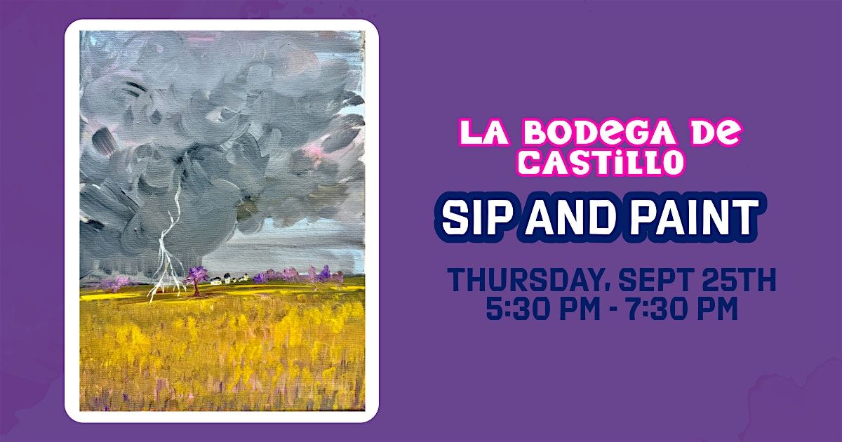 Sip and Paint at La Bodega de Castillo: Storm on the Horizon | La ...