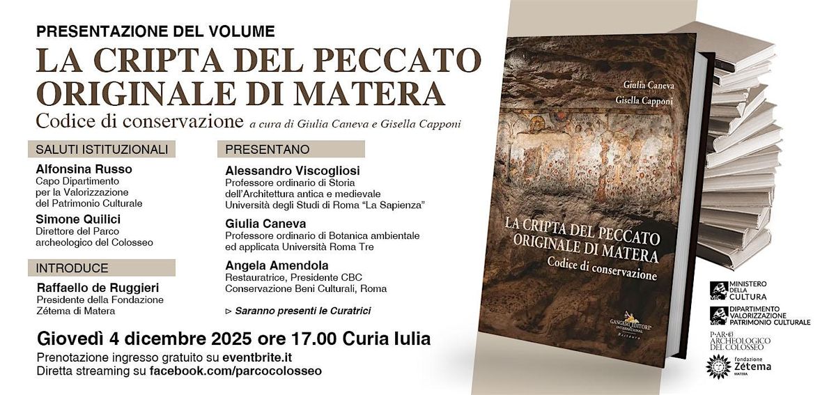 La Cripta del Peccato Originale di Matera. Codice di conservazione at ...