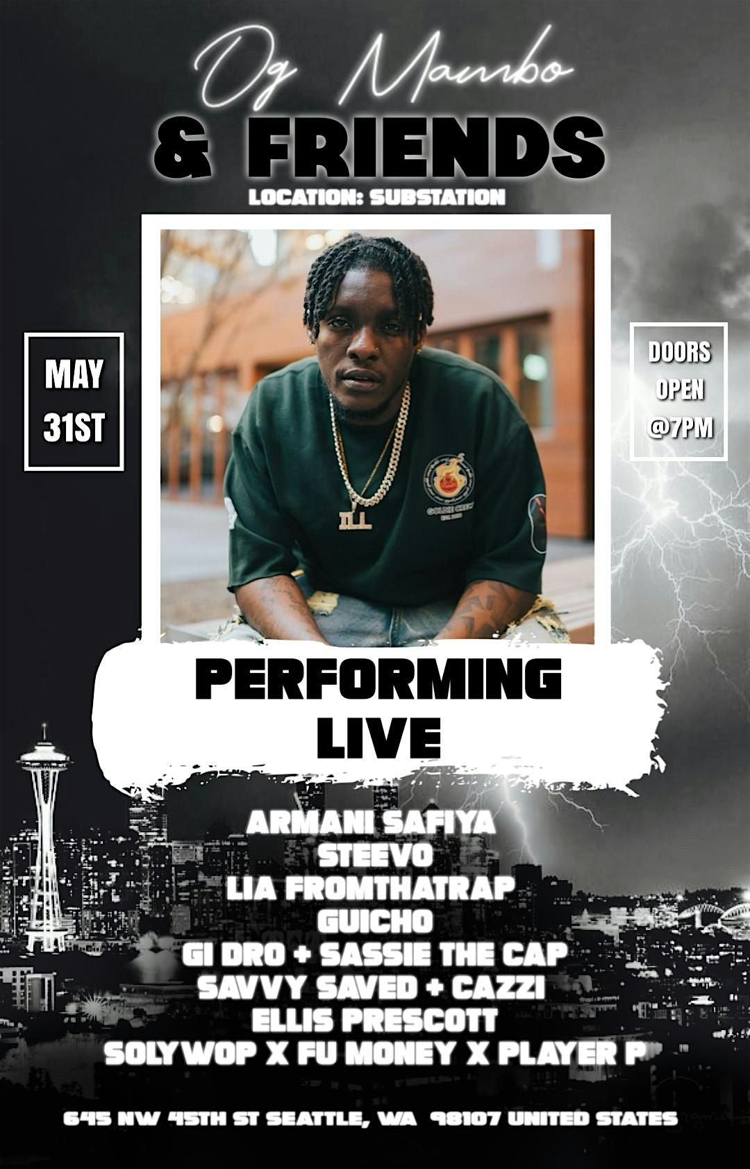 OG MAMBO X Friends | Substation, Seattle, WA | May 31, 2025