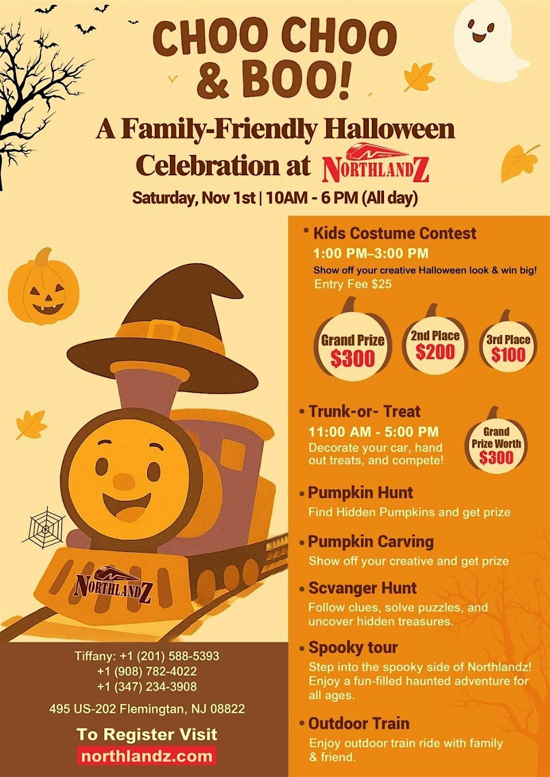CHOO CHOO & BOO (CHILDRENS COSTUME CONTEST CASH PRIZE!) at NORTHLANDZ ...