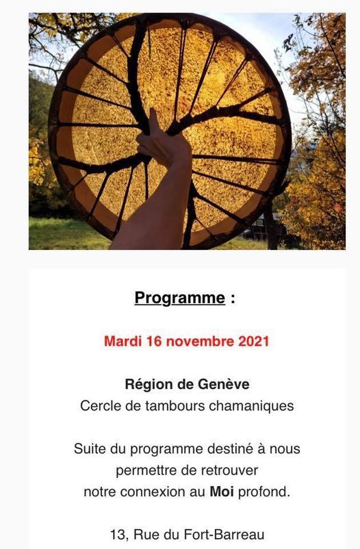 Cercle de tambours chamaniques at pinRue du Fort-Barreau 13, 1201 ...