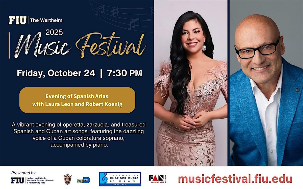 FIU Music Festival 2025: Laura Leon and Robert Koenig at Herbert and Nicole Wertheim Performing ...