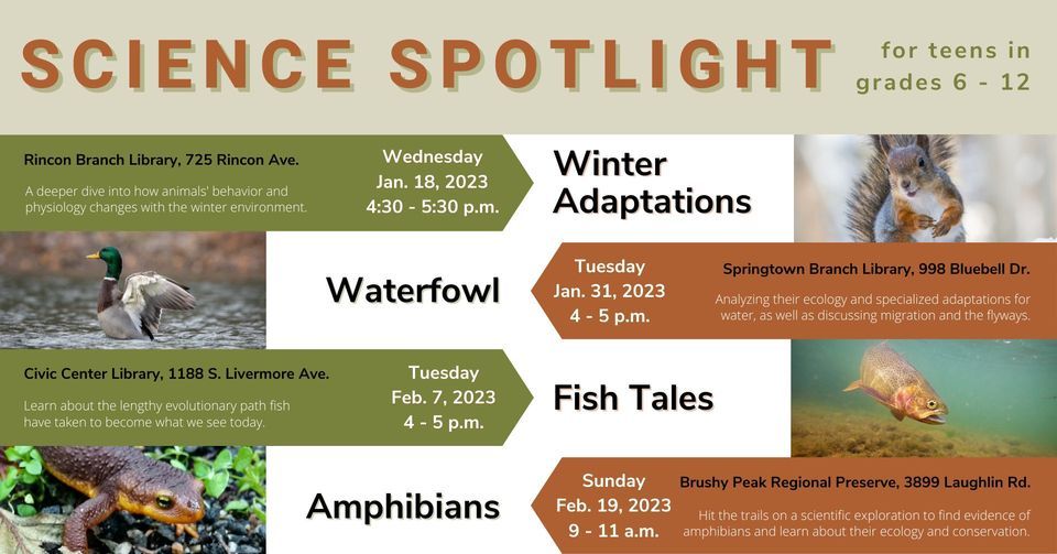 Teens Science Spotlight: Fish Tales | Livermore Public Library ...