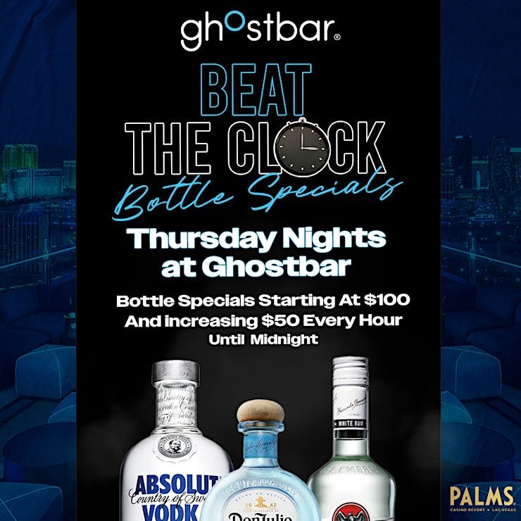 GHOST BAR ROOFTOP 55th floor (The Best Views in Las Vegas) at Ghostbar ...