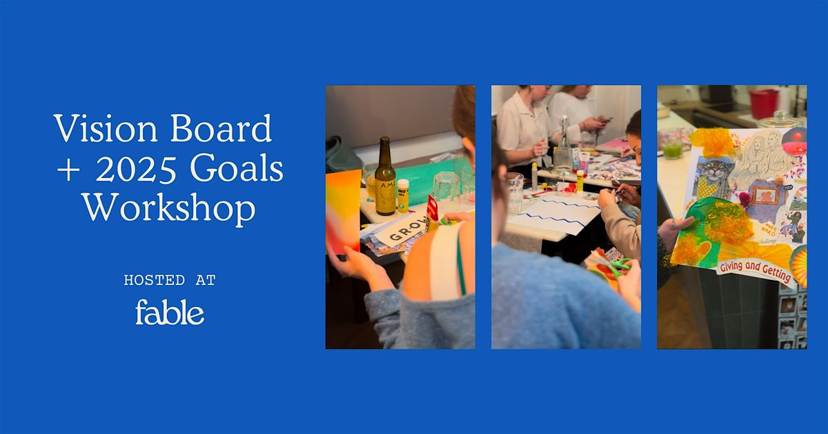 Vision Board + 2026 Goals Workshop at Fable - Cafe, Coffee, English Books, Lisboa on 24th ...