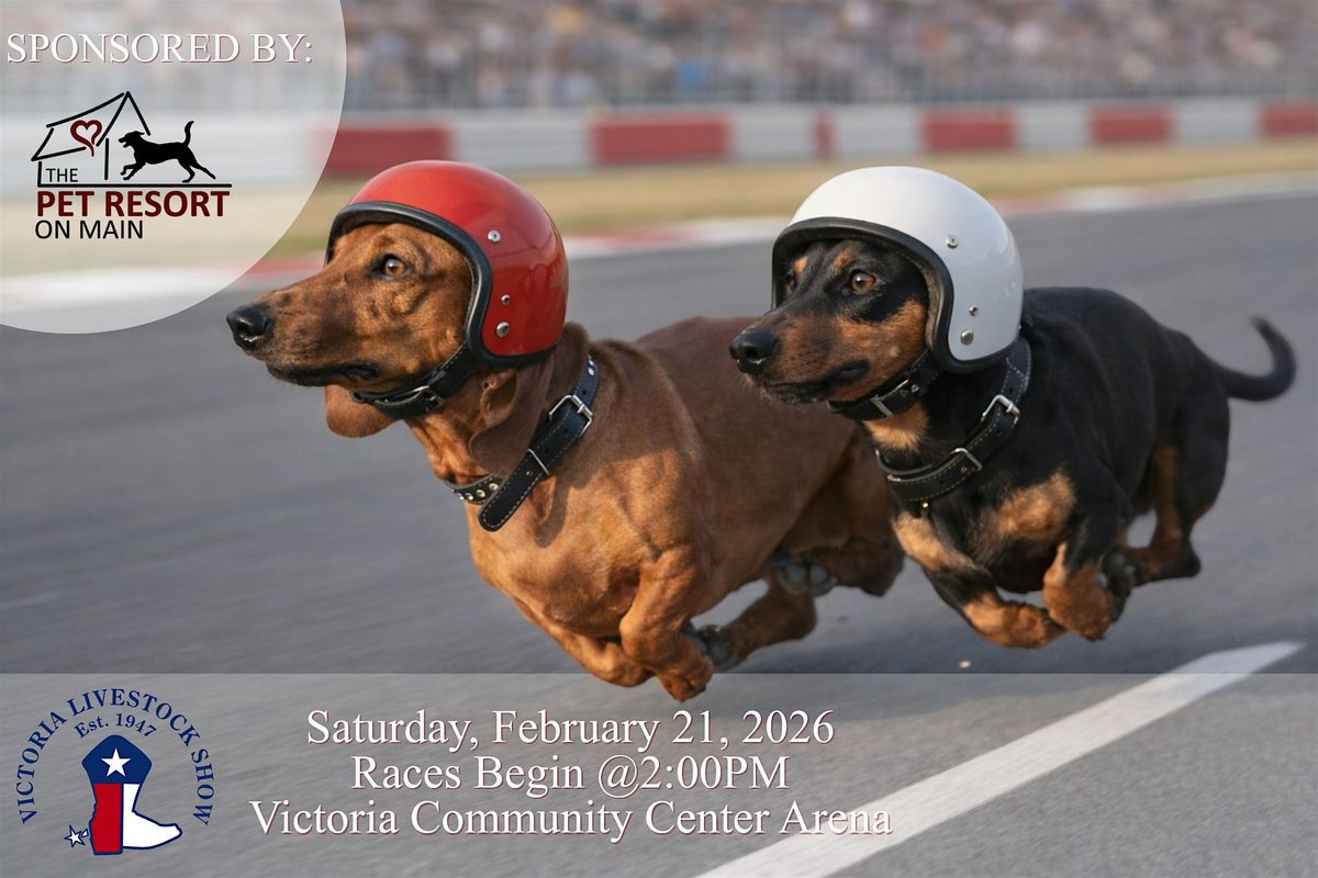 Victoria Livestock Show Wiener Dog Races 2026 at Victoria Community ...