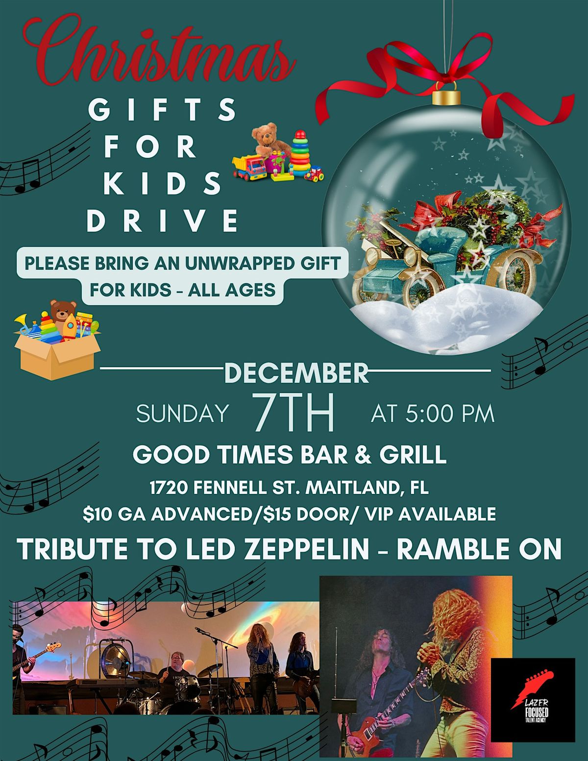 LED ZEPPELIN TRIBUTE - RAMBLE ON - TOY DRIVE FOR CHRISTMAS at Good ...