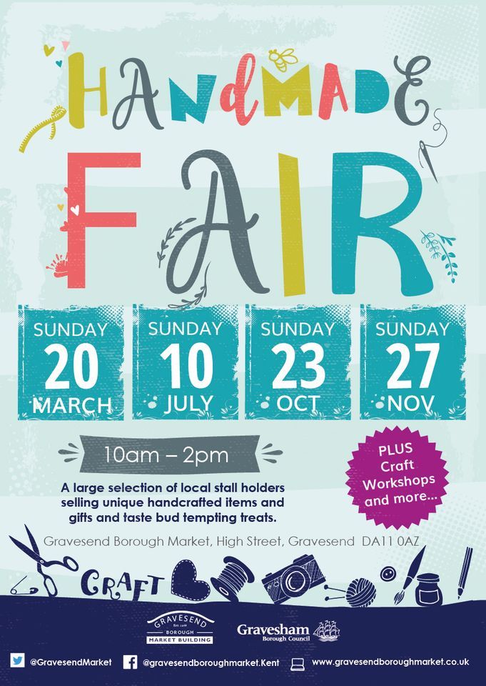 Handmade Fair at Gravesend Borough Market on 10th July, 2022