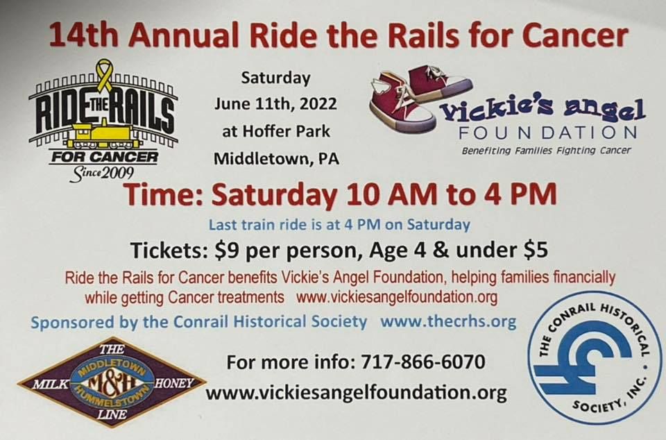 Middletown, PA: Ride the Rails for Cancer 2022 | Hoffer Park ...