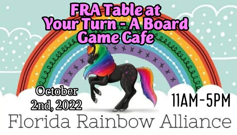 FRA Pride Meet at Your Turn - Oct 2022 | Your Turn - A Board Game Cafe ...
