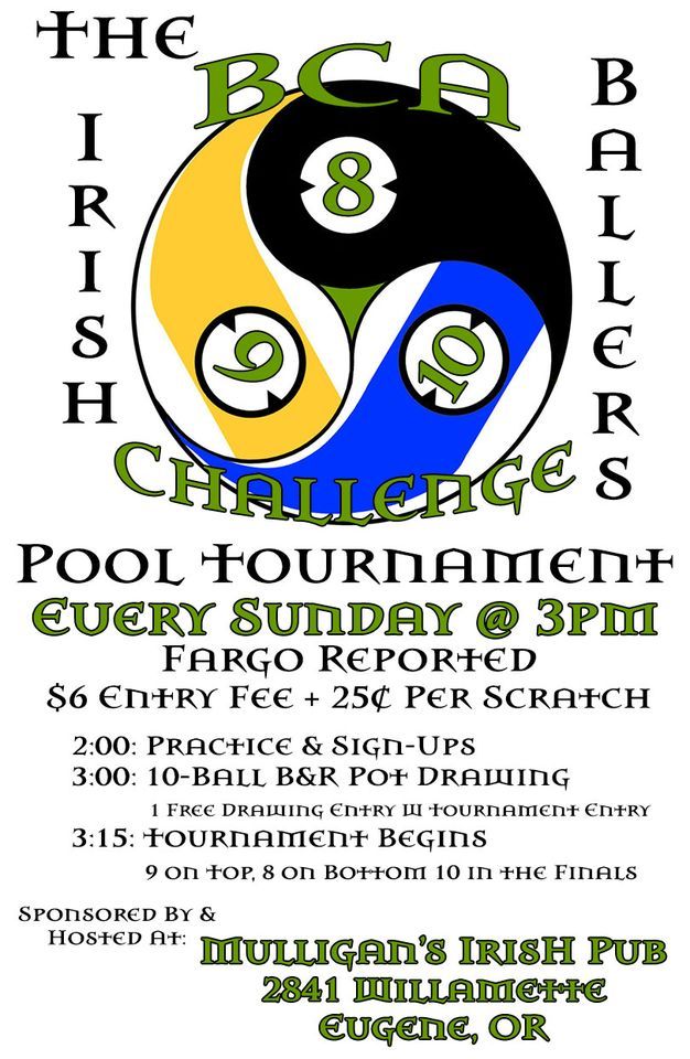 Ballers BCA Challenge Pool Tournament | 2841 Willamette St, Eugene, OR ...