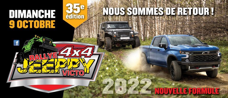 rallye 4x4 jeeppy 2022 | 100 st denis victoriaville | October 9, 2022