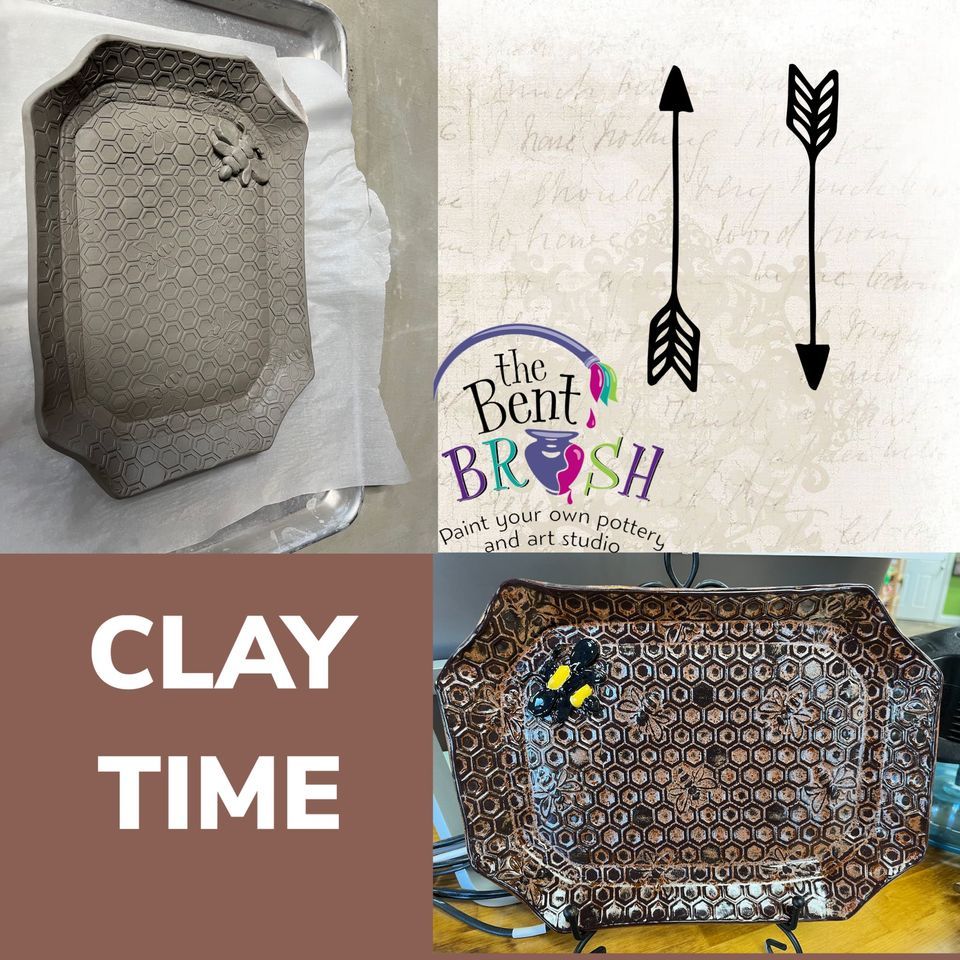 Clay Time: Platter at The Bent Brush - Paint Your Own Pottery and Art ...