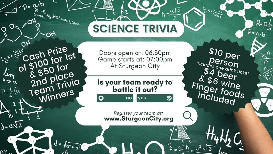 After Hours Science Trivia 21+ at Sturgeon City Environmental Education ...