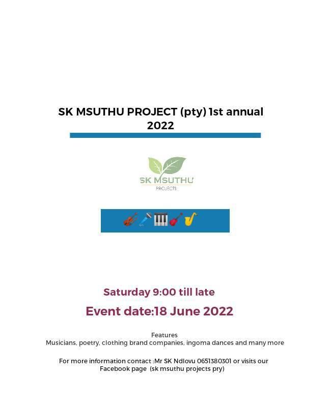 SK MSUTHU PROJECT 1st annual 2022 at Durban KZN, Pinetown on 24th ...