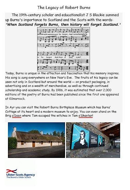 Copy of BURNS NIGHT - A celebration of Scottish Poet & Heritage at BT22 ...